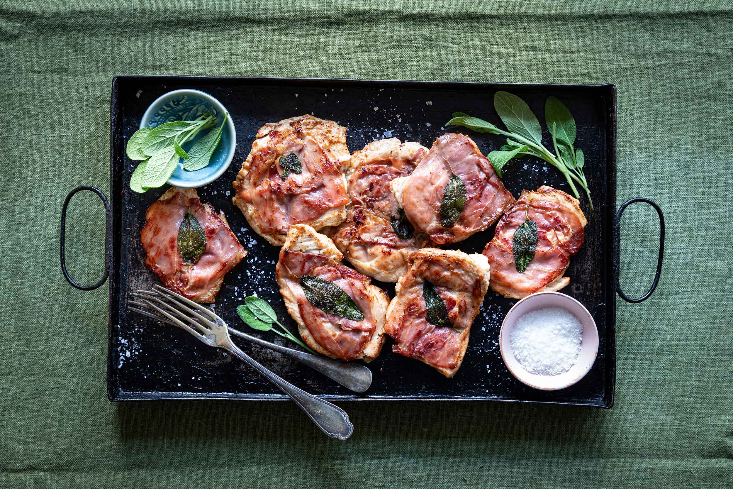 Kalkkuna Saltimbocca - Länsi-Kalkkuna